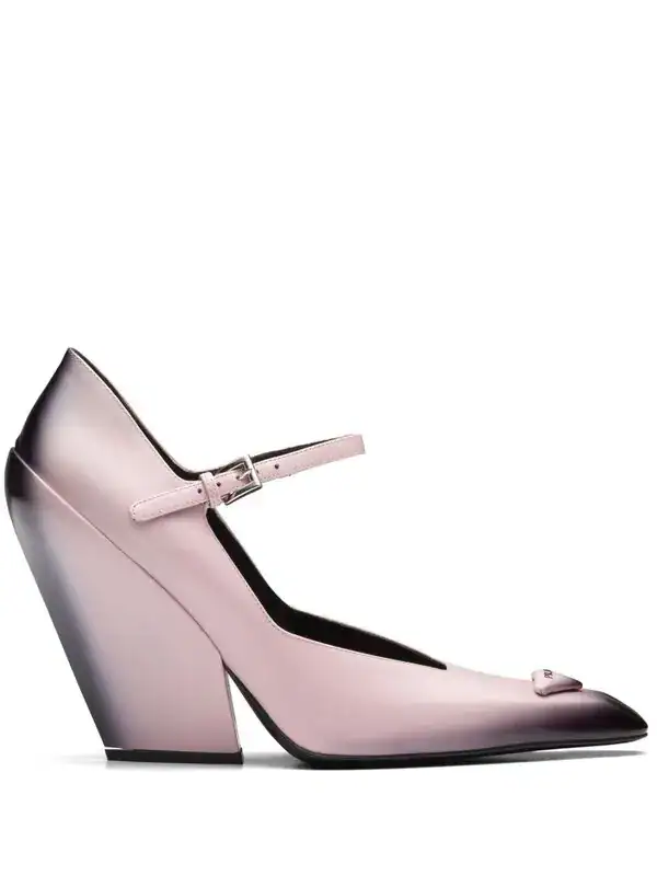 Prada Pointed Mary Jane Pumps - Pink | Editorialist