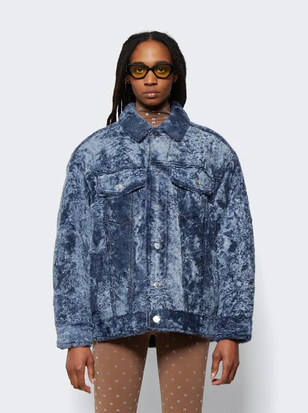 Alexander Wang Tipped Shearling Tuxedo Coat