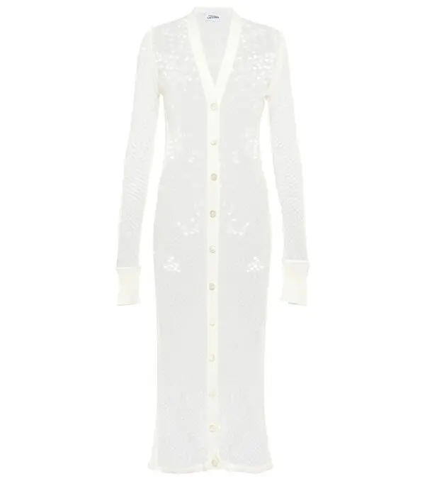 Jean Paul Gaultier Sequined Net Midi Dress