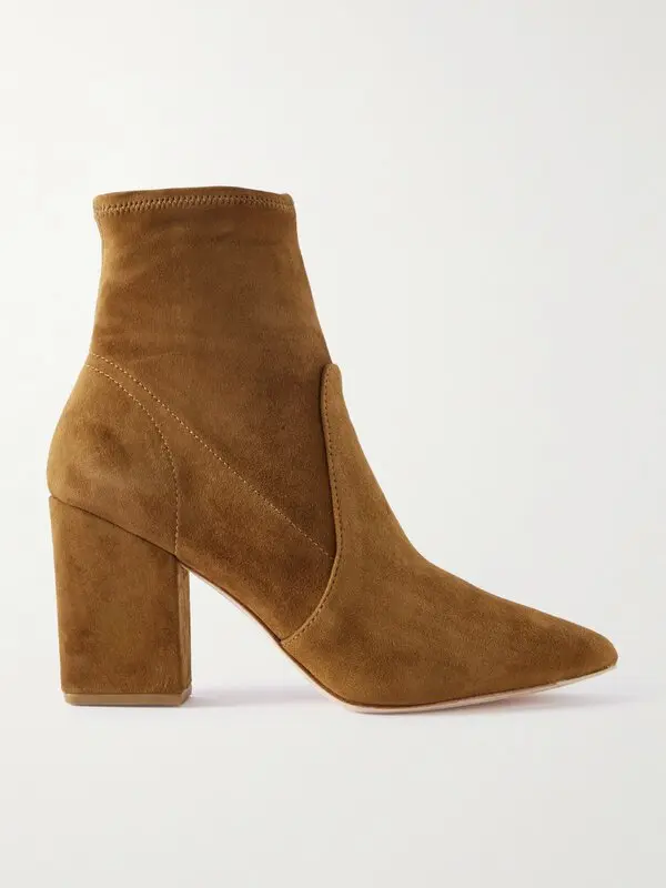 LOEFFLER RANDALL Isla Suede Ankle Boots - Brown
