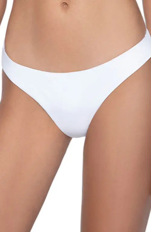PQ Ruched Bikini Bottoms - Water Lily