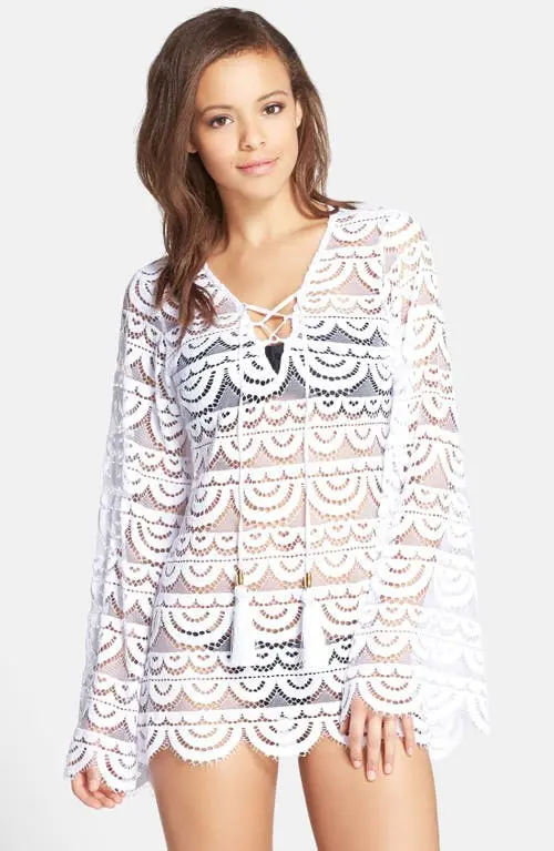PQ Noah Bell Sleeve Cover-up - Water Lily