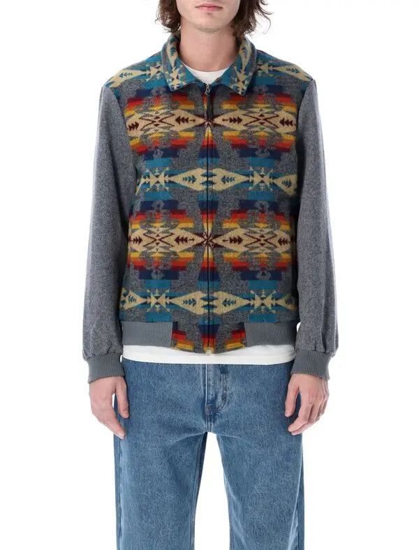 Manteau Rouge Oversize En Laine Vierge Pendleton - Taille 12 US - Neuf Sans étiquettes