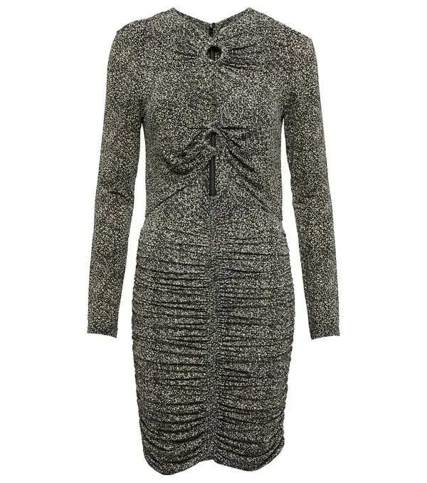 Isabel Marant Janaga Printed Minidress - Black