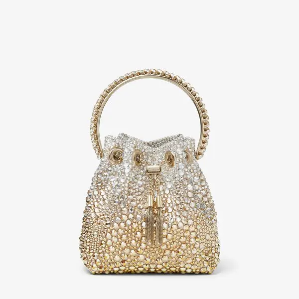 JIMMY CHOO Bon Bon Top Handle Bag - Gold/silver