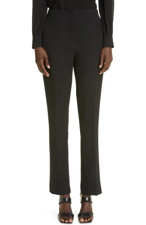 St. John Michelle Stretch Crepe Slim Leg Pants