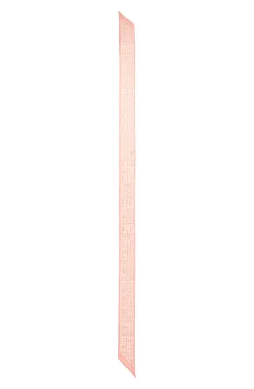 Givenchy 4g Print Silk Twilly Scarf - Straw/ White