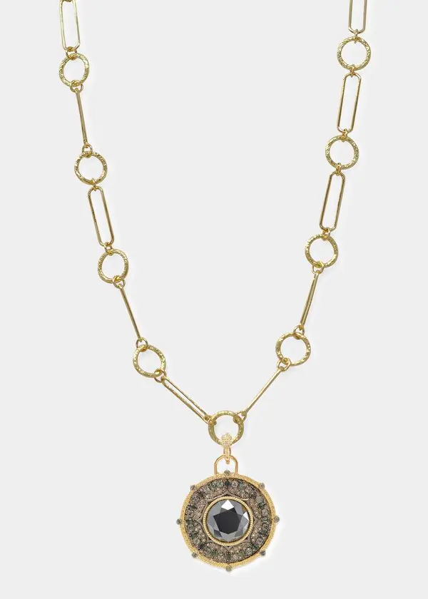 Armenta Diamond And Multi-stone Pendant Necklace - Yg | Editorialist