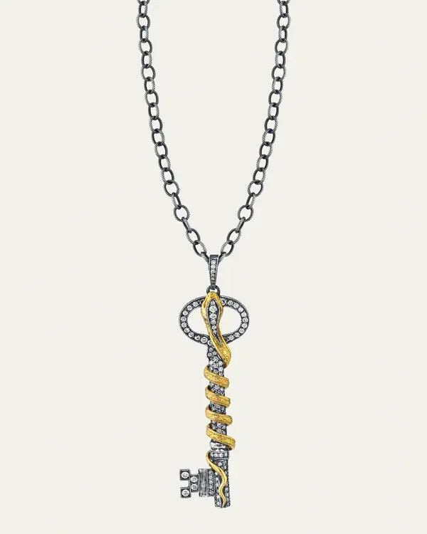 Arman Sarkisyan Diamond Key Pendant Necklace
