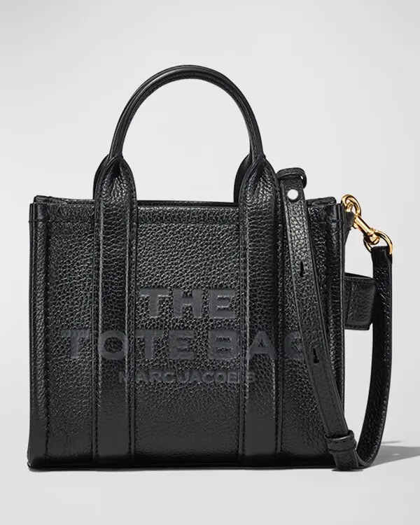 Marc Jacobs Leather Crossbody Tote - Black
