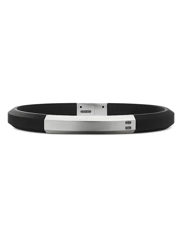 David Yurman Streamline Id Bracelet - Black/silver
