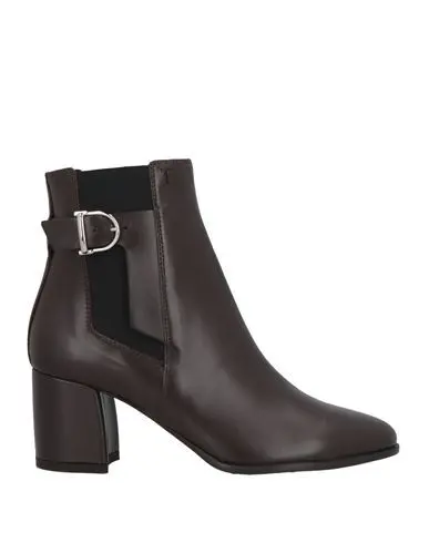 TOD'S Ankle Boots In Leather With Appliqués - Brown