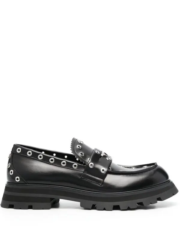 Alexander McQueen Eyelet-embellished Loafers