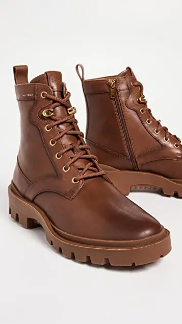 Coach Citysole Boot Coach Lace Up Boots Coach Leather And