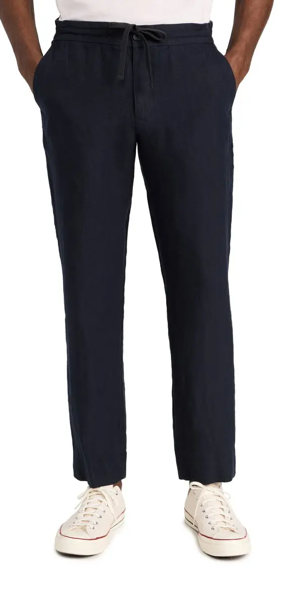 Vince Lightweight Hemp Trousers - Coastal