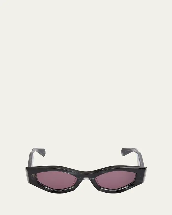 Valentino Garavani Tre Cat-eye Sunglasses - Translucent Black Swirl