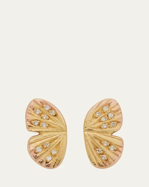 James Banks Baby Asterope Pave Stud Earrings