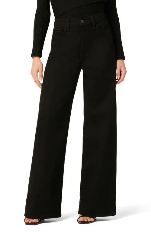 Joe's Jeans The Mia Petite High Waist Wide Leg Jeans - Black