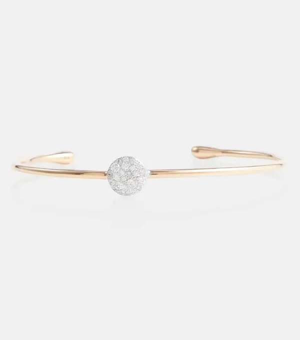 Pomellato Sabbia 18kt Rose Bracelet With Diamonds - Gold