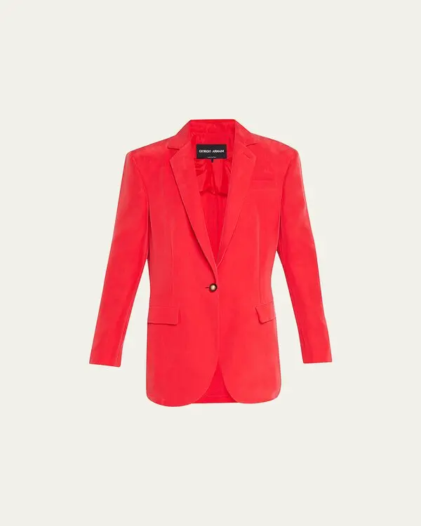 Giorgio Armani Washed Silk Blazer