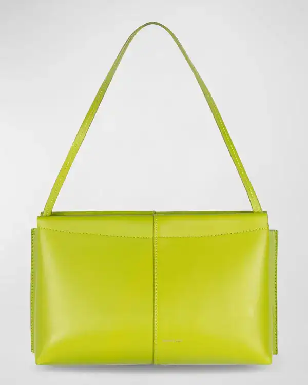 Wandler Carly Mini Leather Shoulder Bag In Lime 75% Off - Main Image