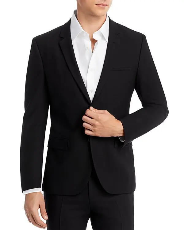 Hugo Boss Arti Super Extra Slim Fit Suit Jacket Black Editorialist