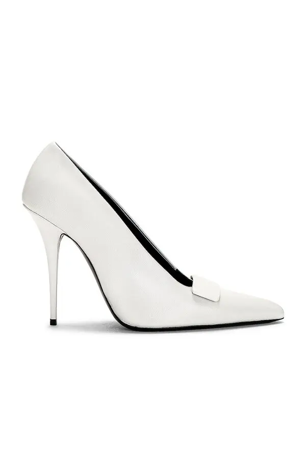 Saint Laurent Kayla 110 Heels - Blanc Optique