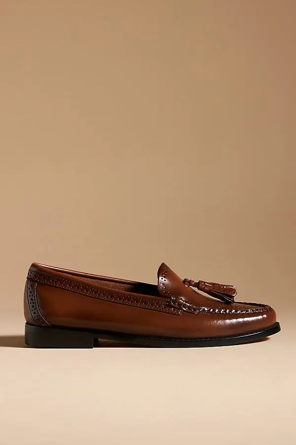 G.H.BASS Estelle Tassel Flats - Cognac