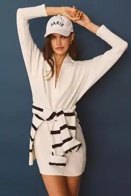 knee length dresses for ladies By Anthropologie Long-Sleeve Smocked Tiered Maxi Dress main image 0