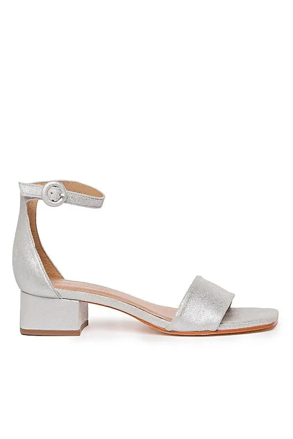 Bernardo Jalena Block Heeled Sandals By - Silver