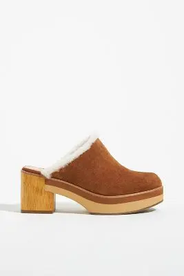 Bernardo Sky Sherpa-led Clogs - Brown | Editorialist