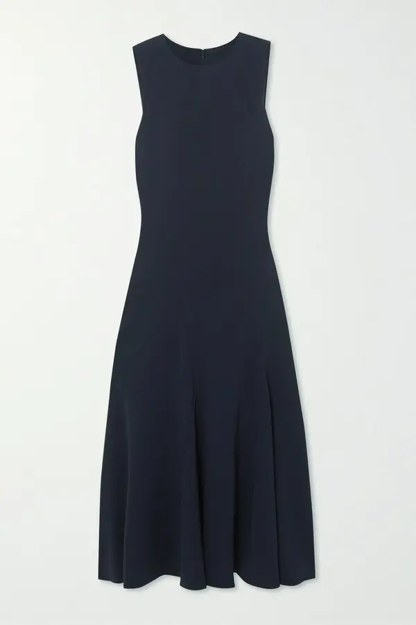 Zip Mini Dress Admiral Crepe Black - Theory Women
