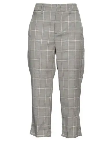 DONDUP Plaid Viscose & Virgin Wool Pants