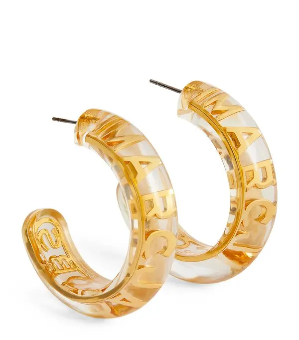 Marc Jacobs Monogram Hoop Earrings