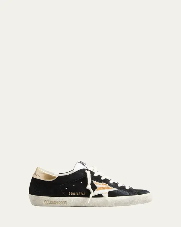 Golden Goose Superstar Low-top Sneakers - Blackwhitewhite Beige Zebragold