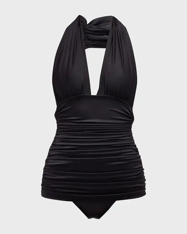 Norma Kamali Bill Halter One-piece Swimsuit