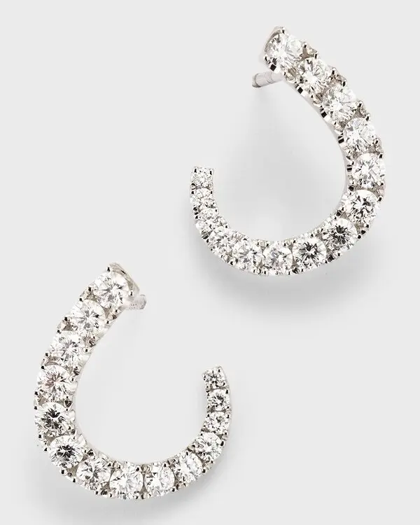 FREDERIC SAGE 18k White Gold Pear Earrings