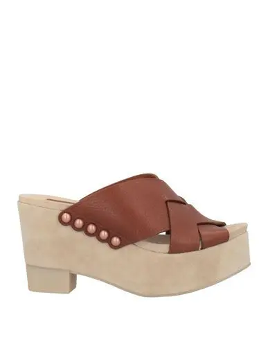 PEDRO GARCIA Leather Sandals - Brown