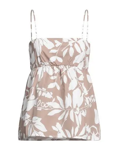 Alpha Studio Floral Print Top - Beige