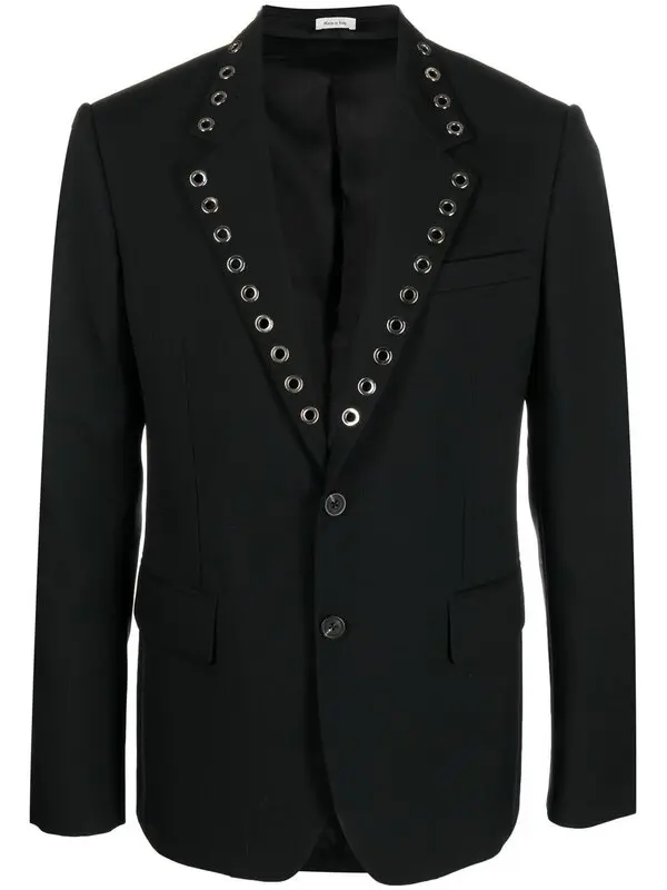 Alexander McQueen Eyelet-detail Blazer