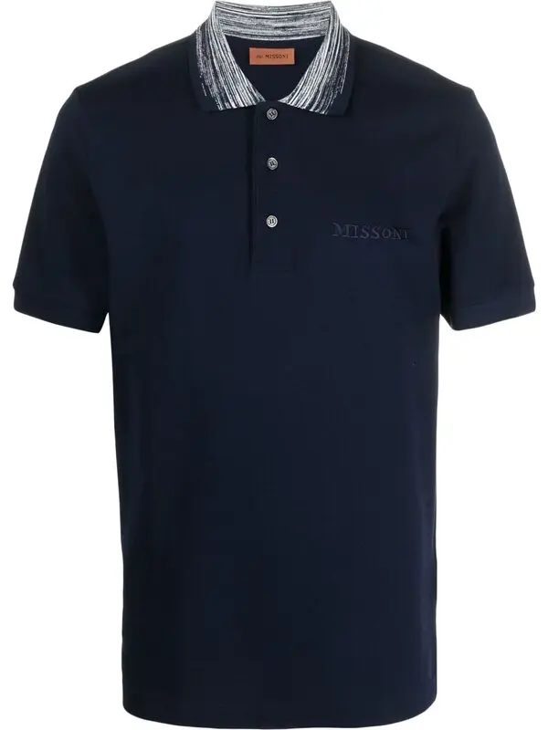 Missoni Zig-zag Collar Polo Shirt