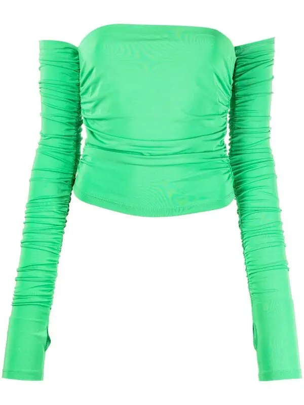 Andamane Off-shoulder Draped Top