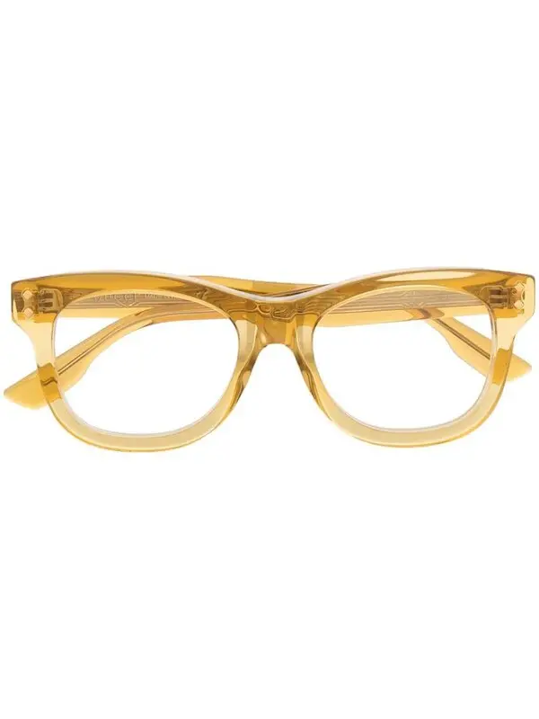 Gucci Logo Square-frame Glasses