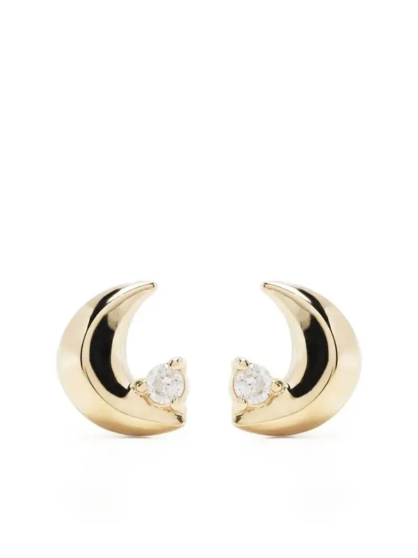 Adina Reyter 14kt Yellow Diamond Stud Earring