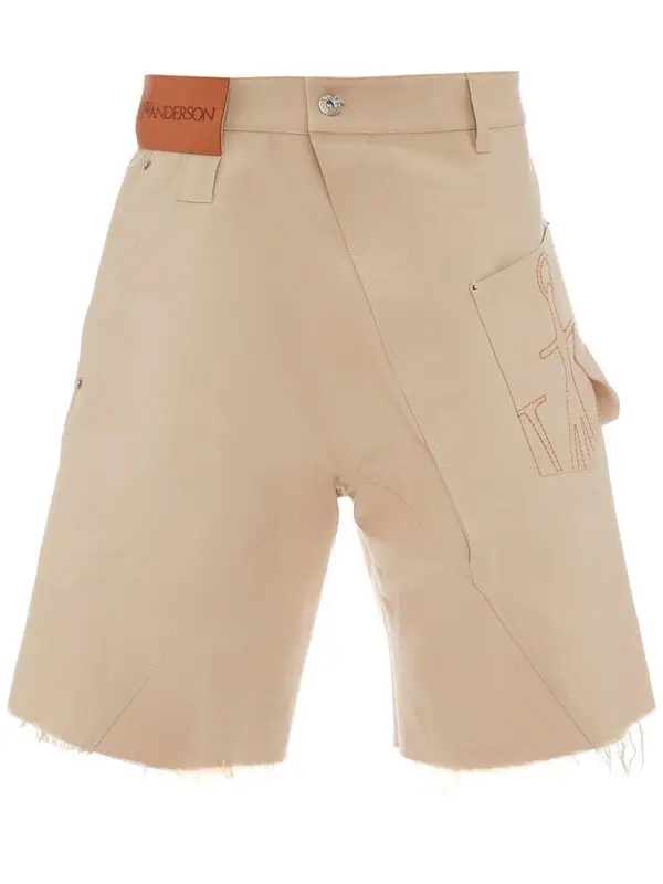 JW Anderson Twisted Chino Shorts - Neutrals