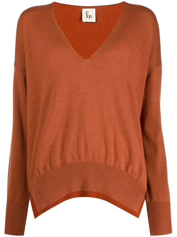 PAULA Drop-shoulder V-neck Sweater