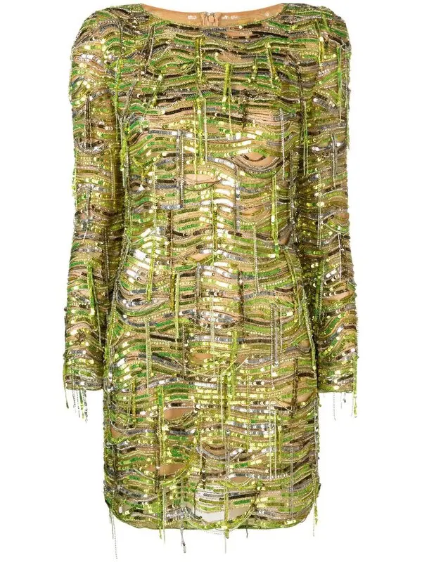 Dundas Sequin-embellished Minidress