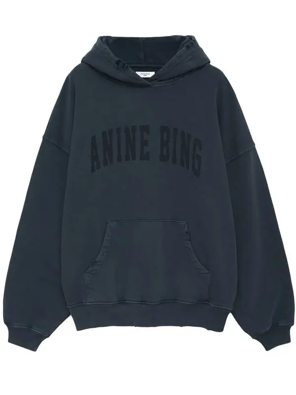 ANINE BING Harvey Logo-print Hoodie