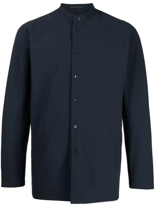 Shiatzy Chen Collarless Long-sleeved Shirt