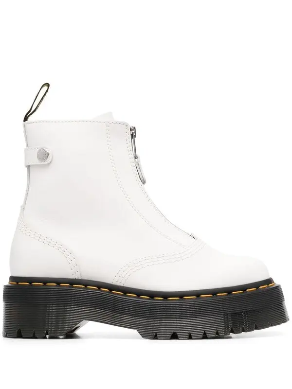 Dr. Martens 45mm Zip-front Boots - White